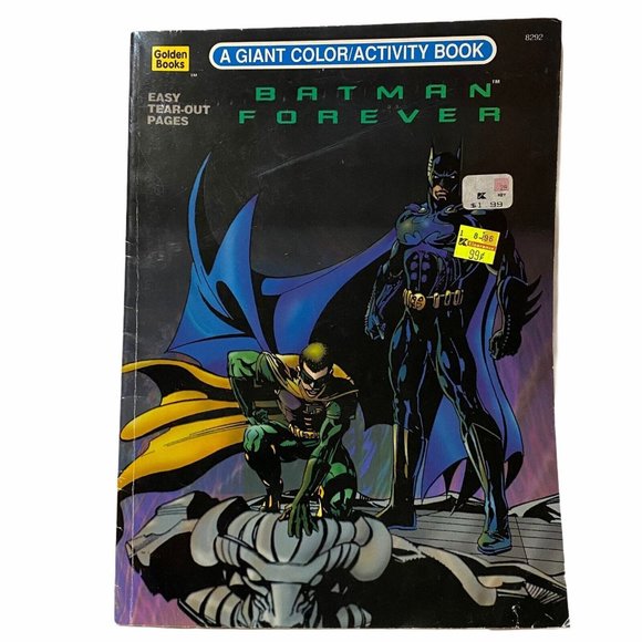 Disney | Toys | 995 Batman Forever Golden Books Coloring Book One ...